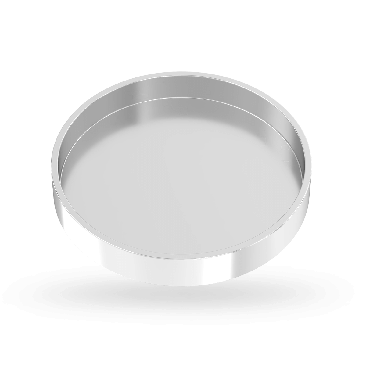 Sterling Silver Round Bezel Cup